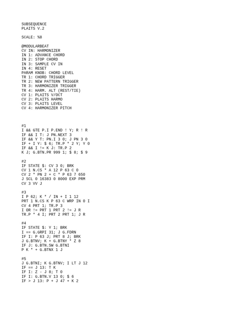 Tt05 Subsequence Mutable | PDF