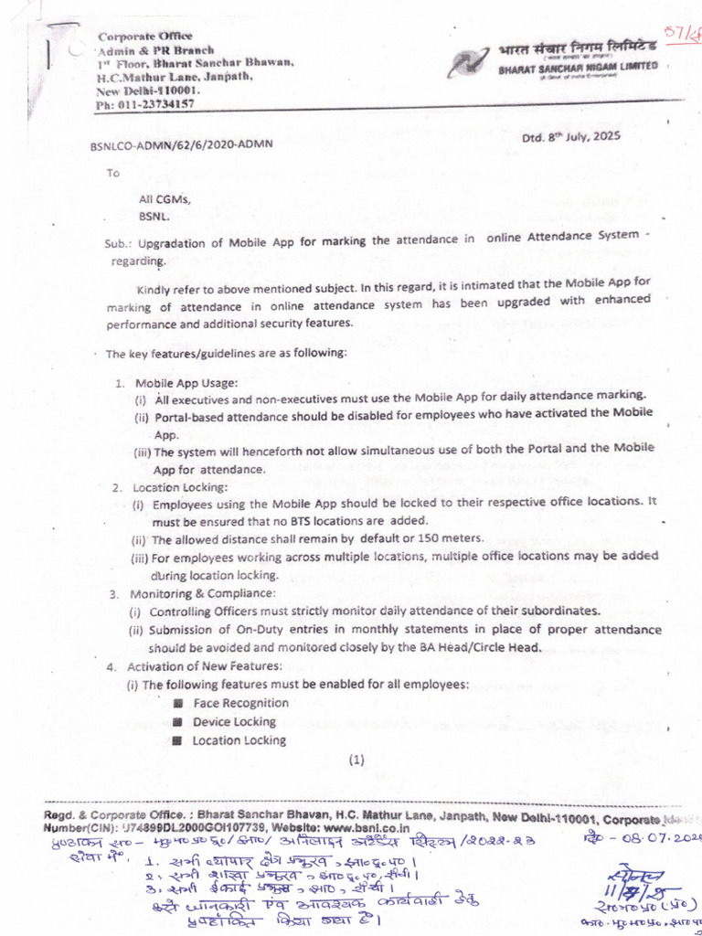 Attendance Instructions | PDF