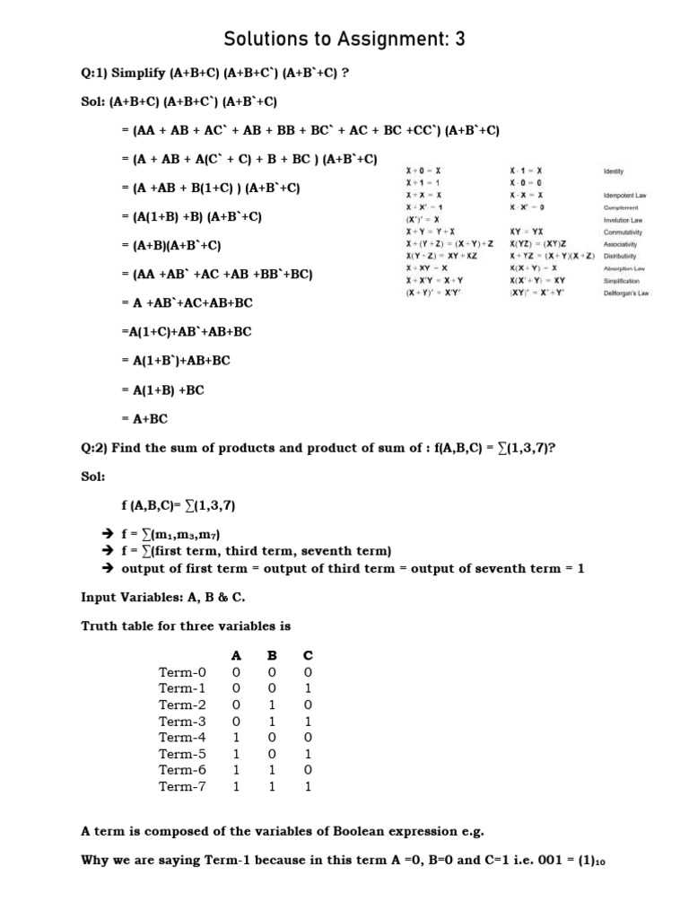 Solutions To Assignment3 | PDF | Computer Programming | Arithmetic