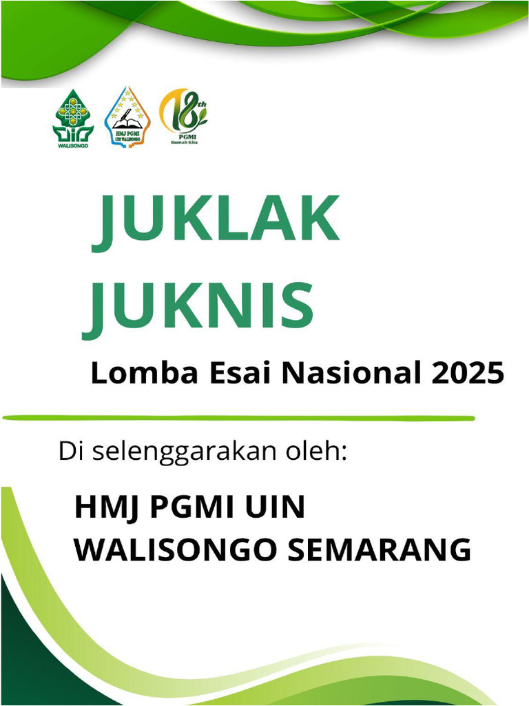 Aturan Lomba Esai Nasional PGMI | PDF