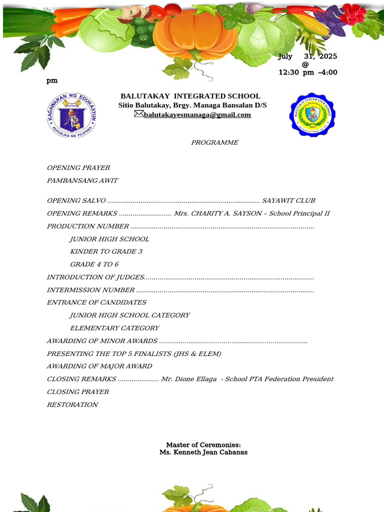 Nutrition Month Invitation | PDF
