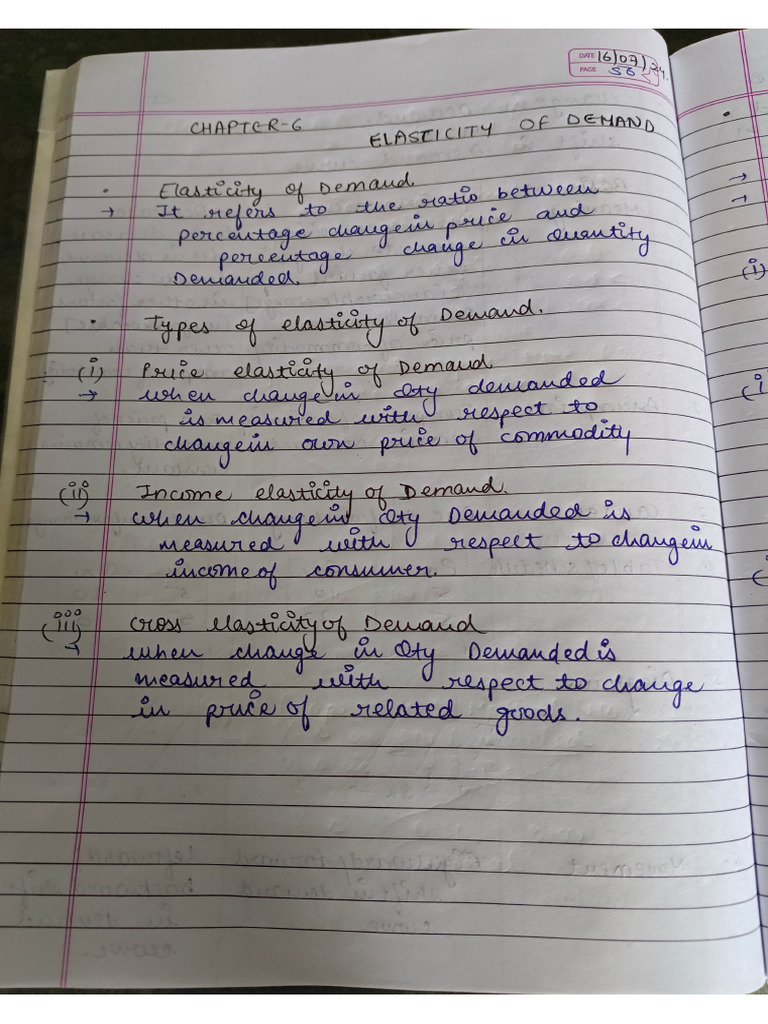 Elasticity of Demand Class 11 Cbse Commerce | PDF