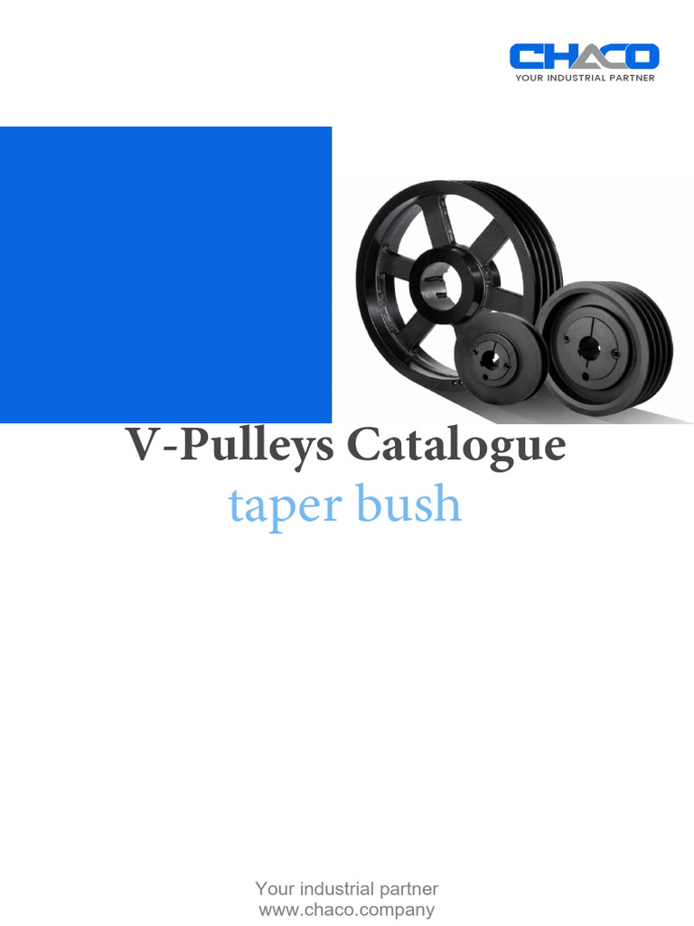 V Pulleys Taper (WWW - Chaco.company) | PDF | Belt (Mechanical ...