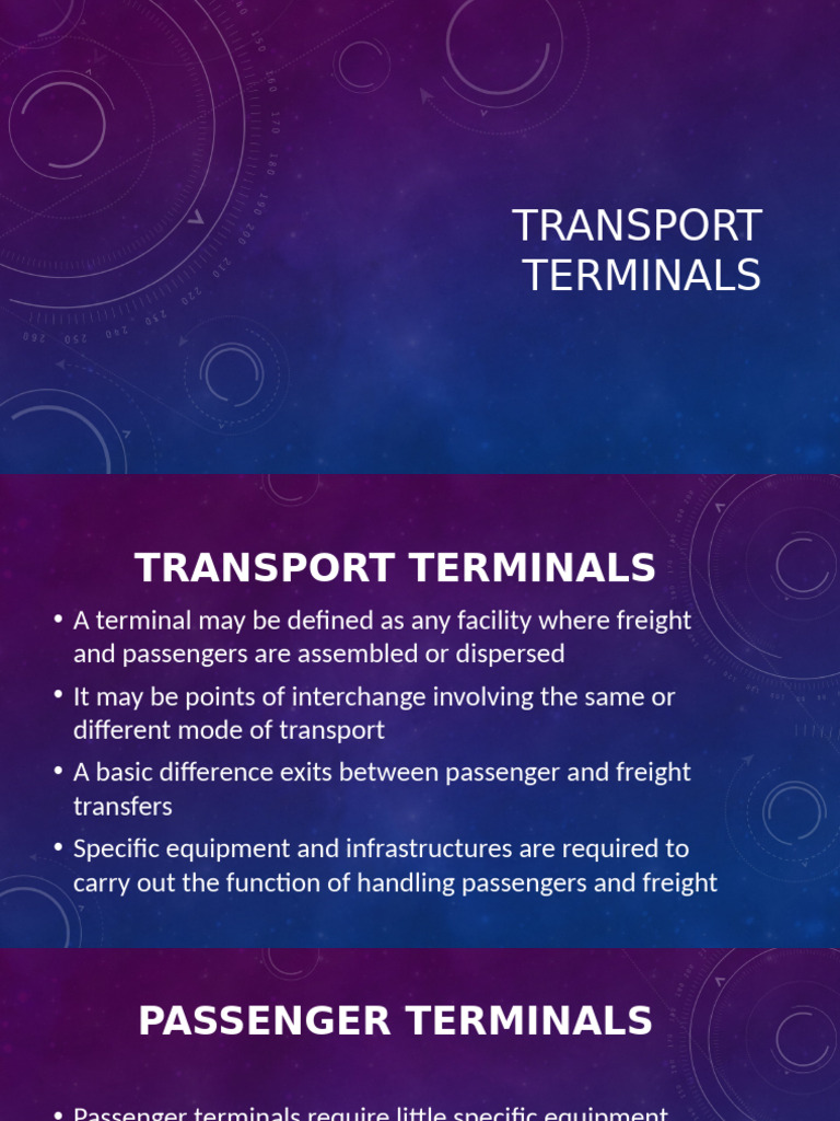 Transport Terminals | PDF