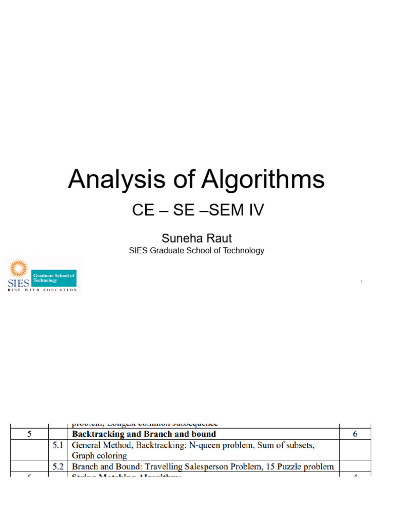 AOA Backtracking Branch and Bound Graph Colouring Algo | PDF