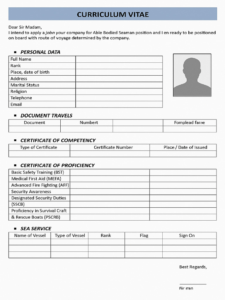 CV Template | PDF