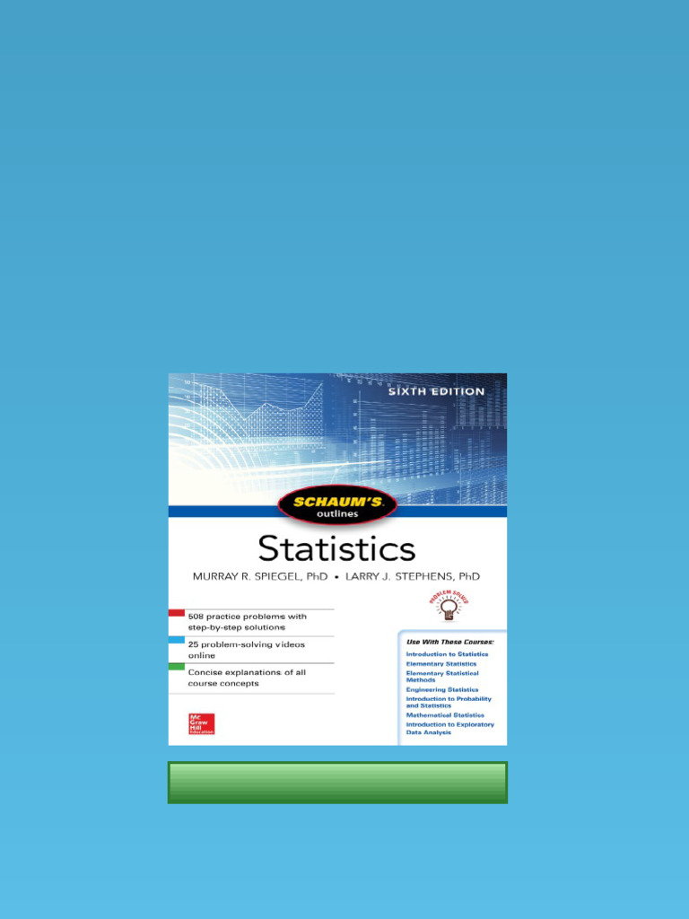 Schaum's Outline of Statistics, 6e 6th Edition Murray R. Spiegel Download | PDF | Evaluation ...