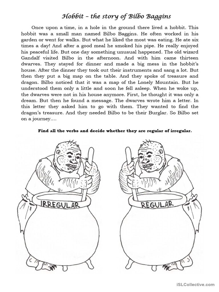 Hobbit - Text - Past Tense 9 | PDF