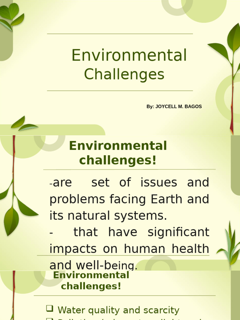 Environmental Challenges | PDF