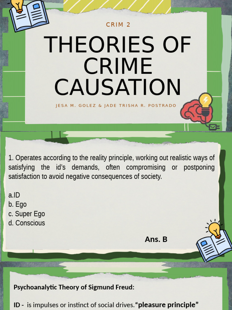 Theories of Crime Causation Lecture 2 | PDF | Deviance (Sociology) | Crimes