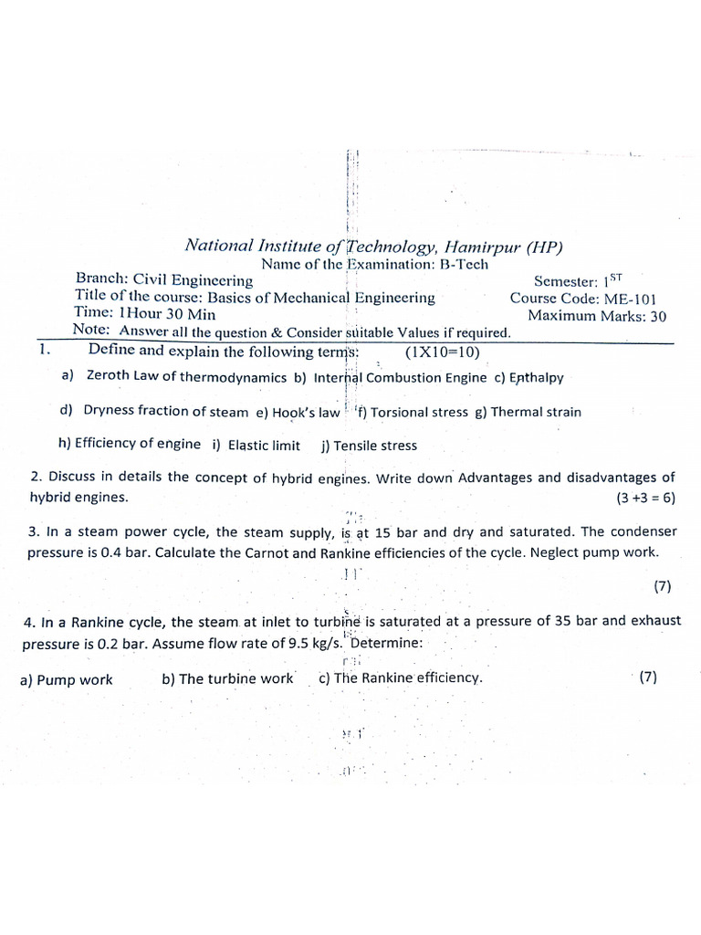 Mid Sem 2024-25 (Paper 1) | PDF