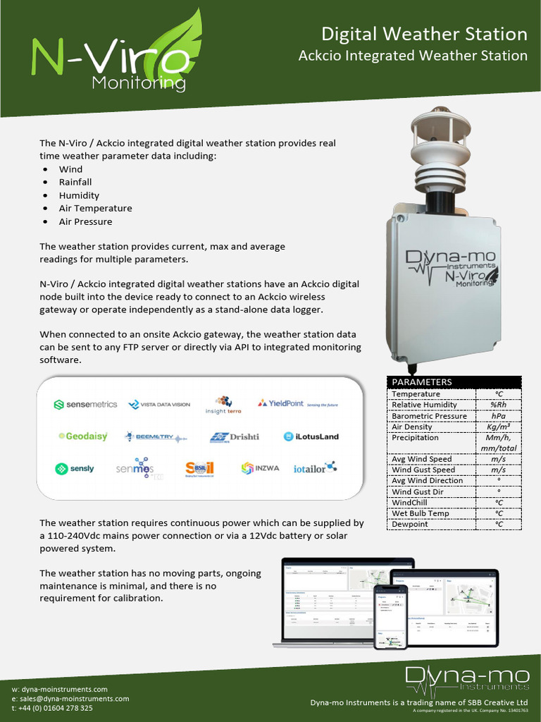 N-Viro - Ackcio Digital Weather Station | PDF | Weather | Wound