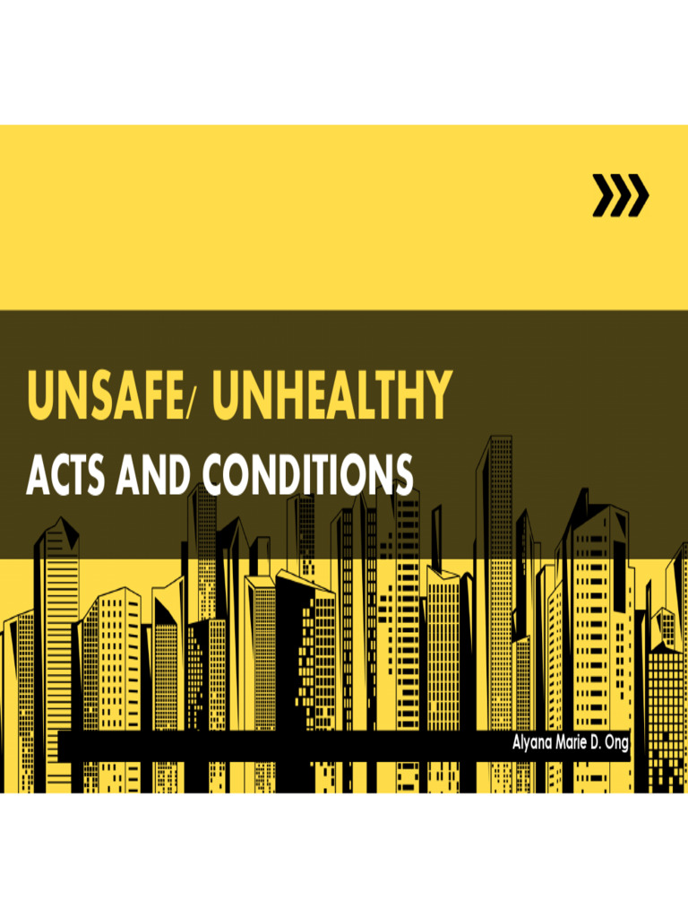 Week2 Unsafe Acts Vs Unsafe Conditions | PDF | Personal Protective ...