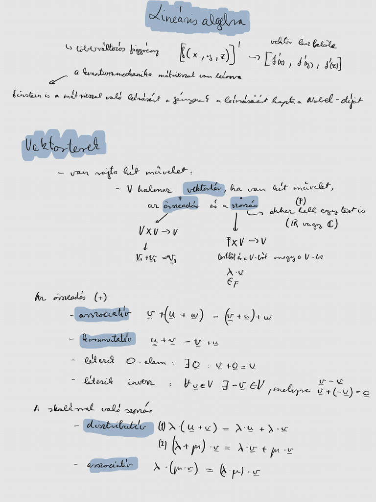 Lineáris Algebra Pdf