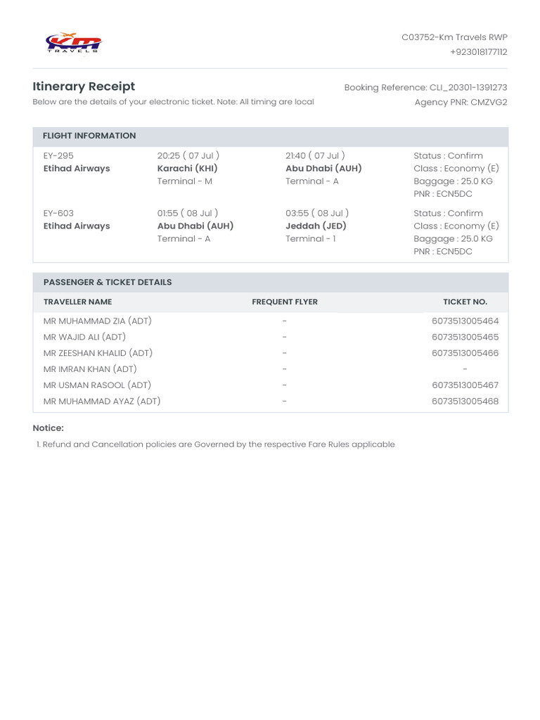 CMZVG2 No Fare | PDF