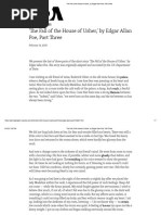 The Fall of The House of Usher-Edgar Allan Poe TEXT | PDF