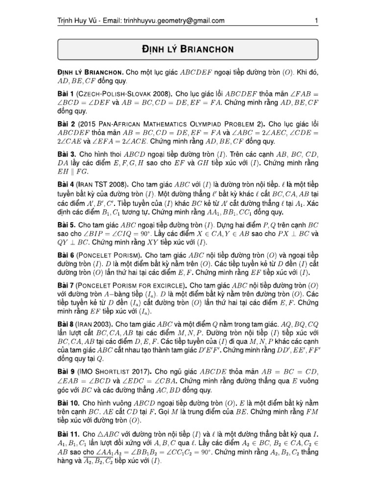 08 DinhLiBrianchon PonceletPorism 20250106 | PDF