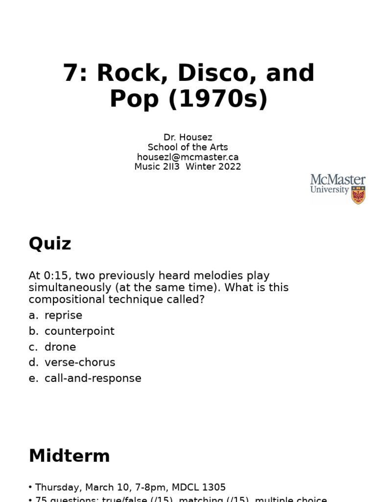 1970s Music: Rock, Disco, and Pop Insights | PDF | Rock Music | Soul Music