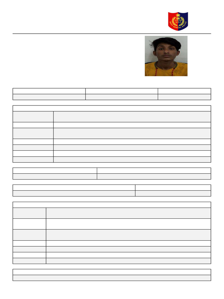 Police Clearance Certificate Application | PDF