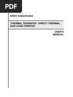 D463B (USB) User Manual | PDF | Printer (Computing) | Usb