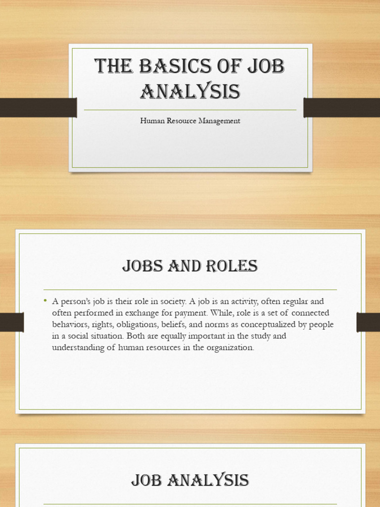 Job Analysis and Design Essentials | PDF | Organizational Behavior ...
