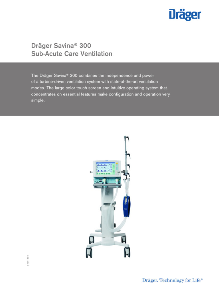 Savina 300 Pi 9067332 en | PDF | Pulmonology