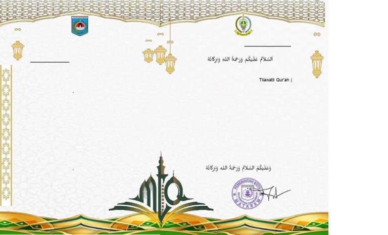 Undangan MTQ 2025 | PDF