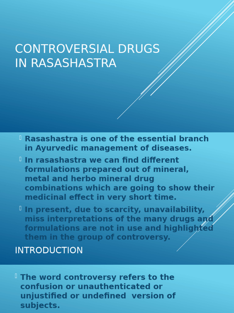Controversial Drugs in Rasashastra | PDF | Zinc | Minerals
