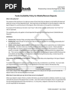 Navy Federal Funds Availability Guide | PDF | Cheque | Banks
