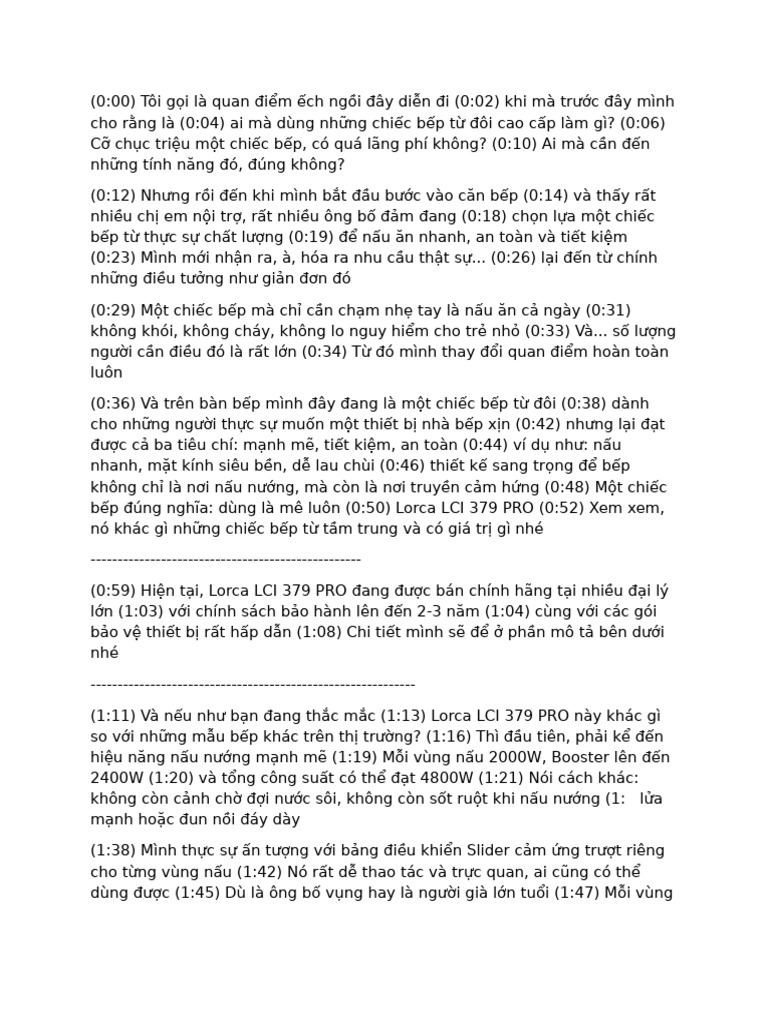 Kịch Bản Full LCI 379 PRO | PDF