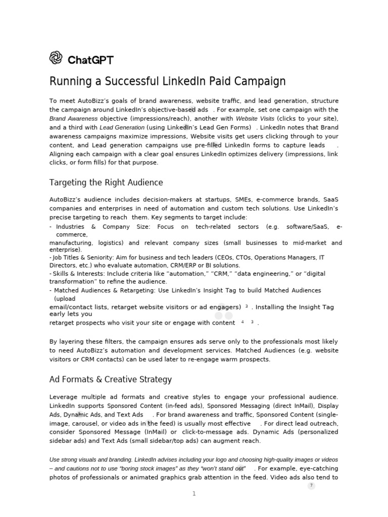 LinkedIn Ads: Budget & Strategy Guide | PDF | Advertising | Linked In
