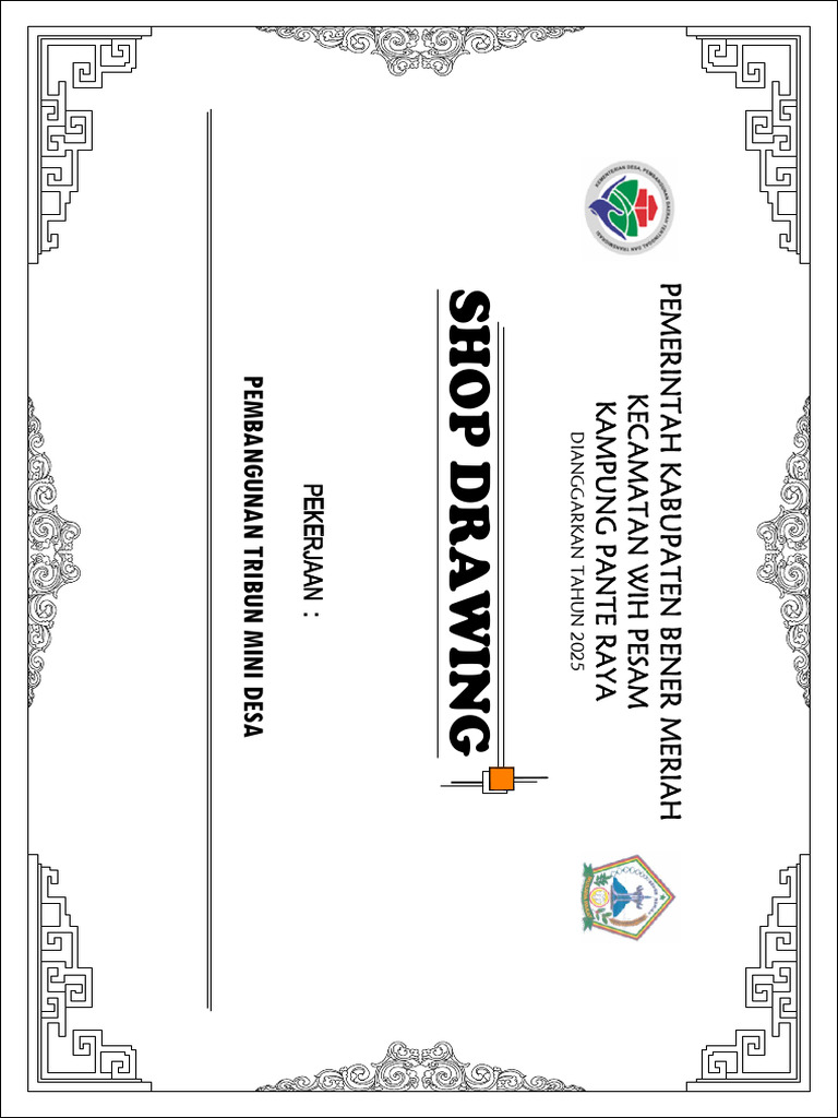 Shop Drawing Tribun Mini Desa | PDF