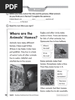 Cut and Paste Animals Where Do They Live Worksheet | PDF