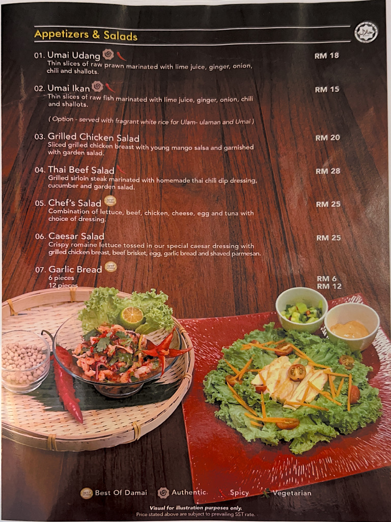 Daily Menu Ala Carte Cafe Satang Damai Beach | PDF