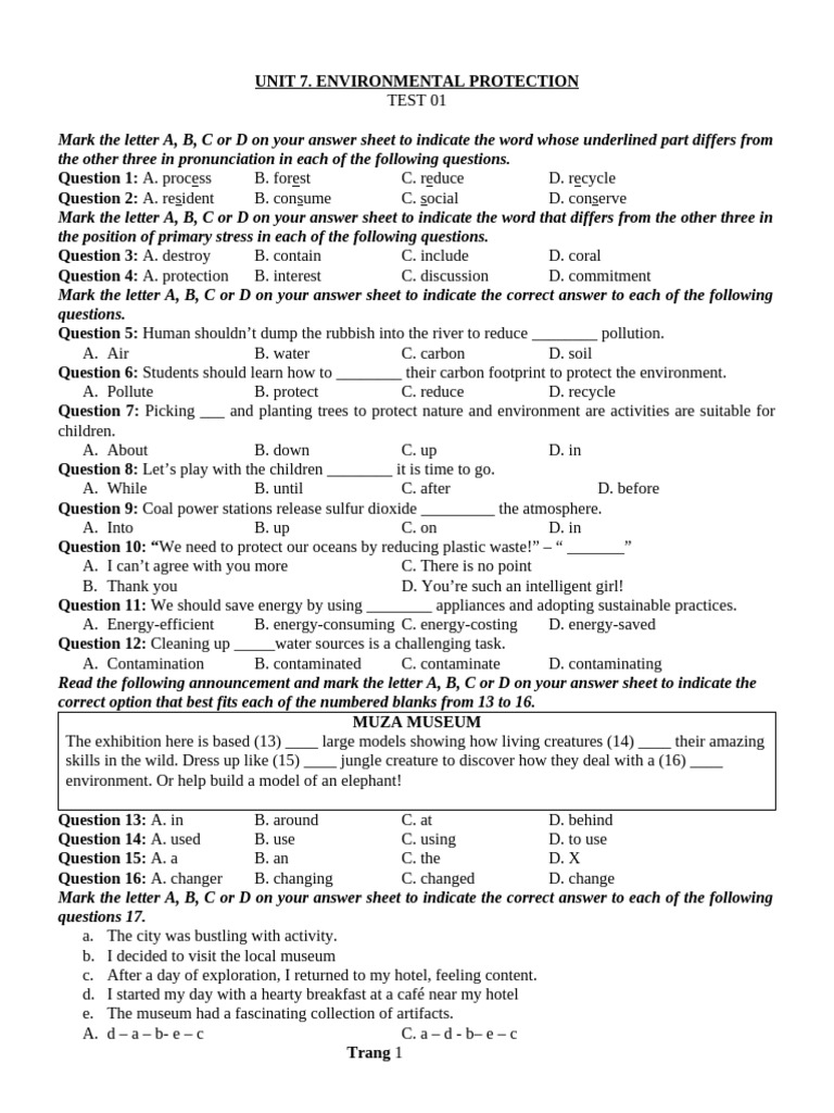 Test Unit Global Success 8 (Form 2025) - HS | PDF | Yellowstone ...