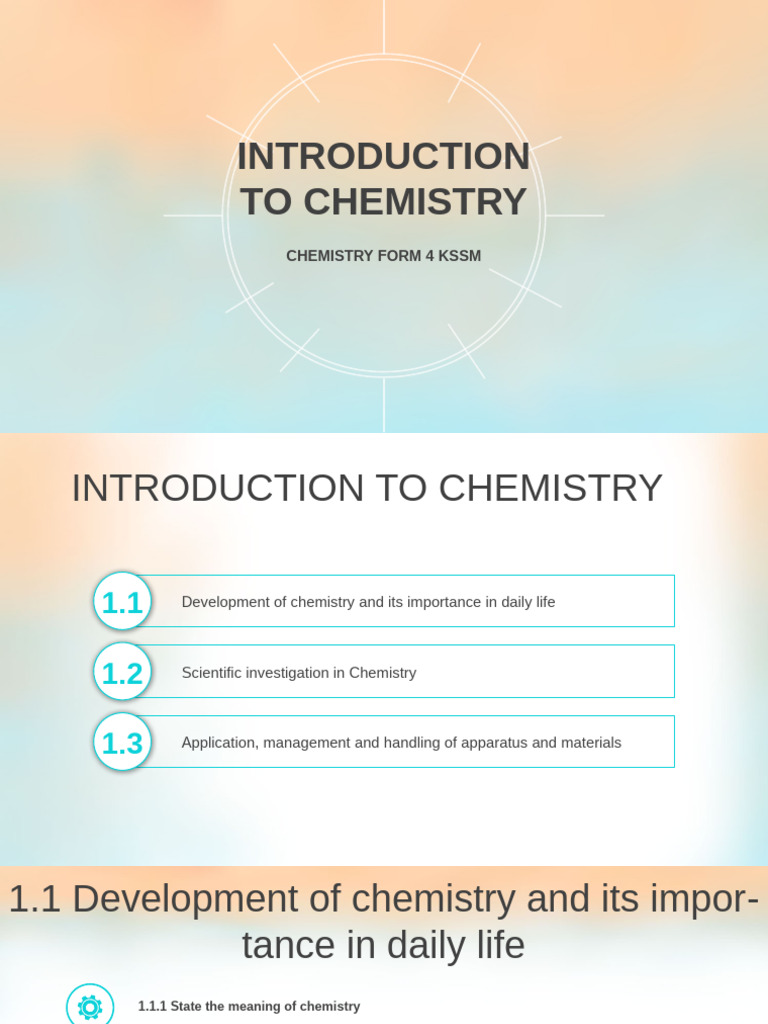 Introduction to Chemistry for Form 4 | PDF | Chemistry | Laboratories