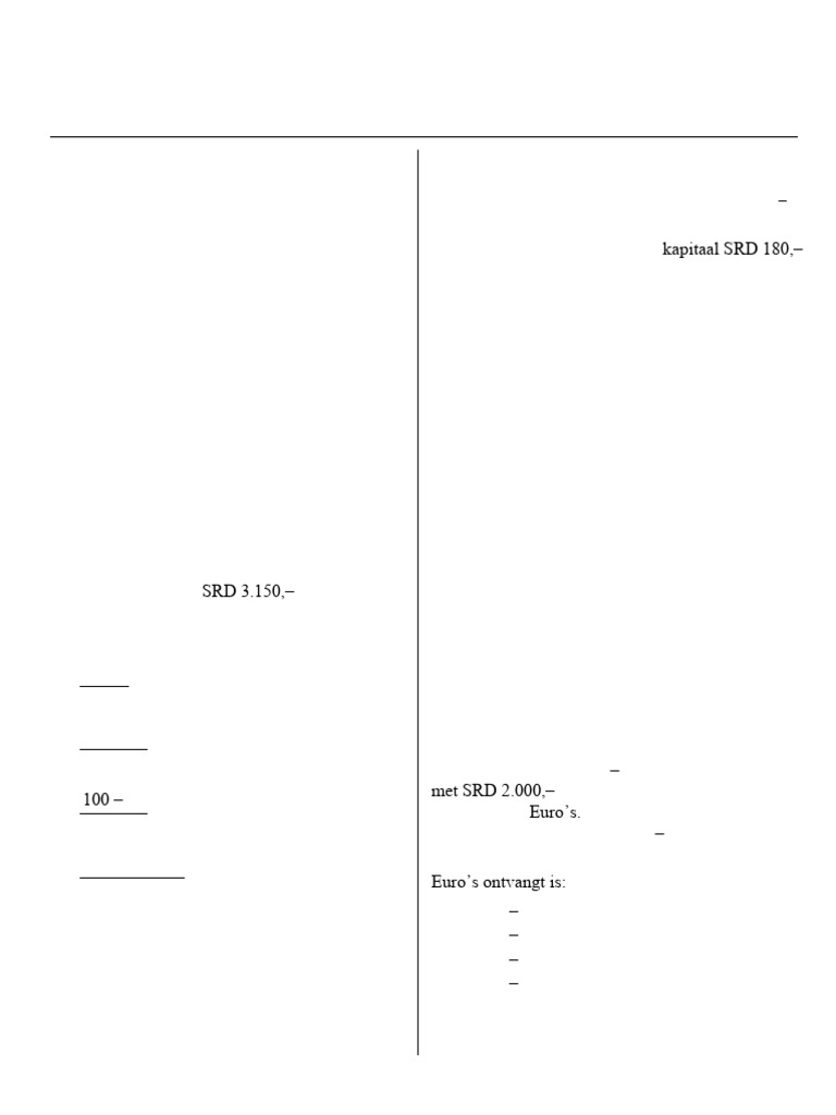 Bedrijfsrekenen Mulo 2017 | PDF