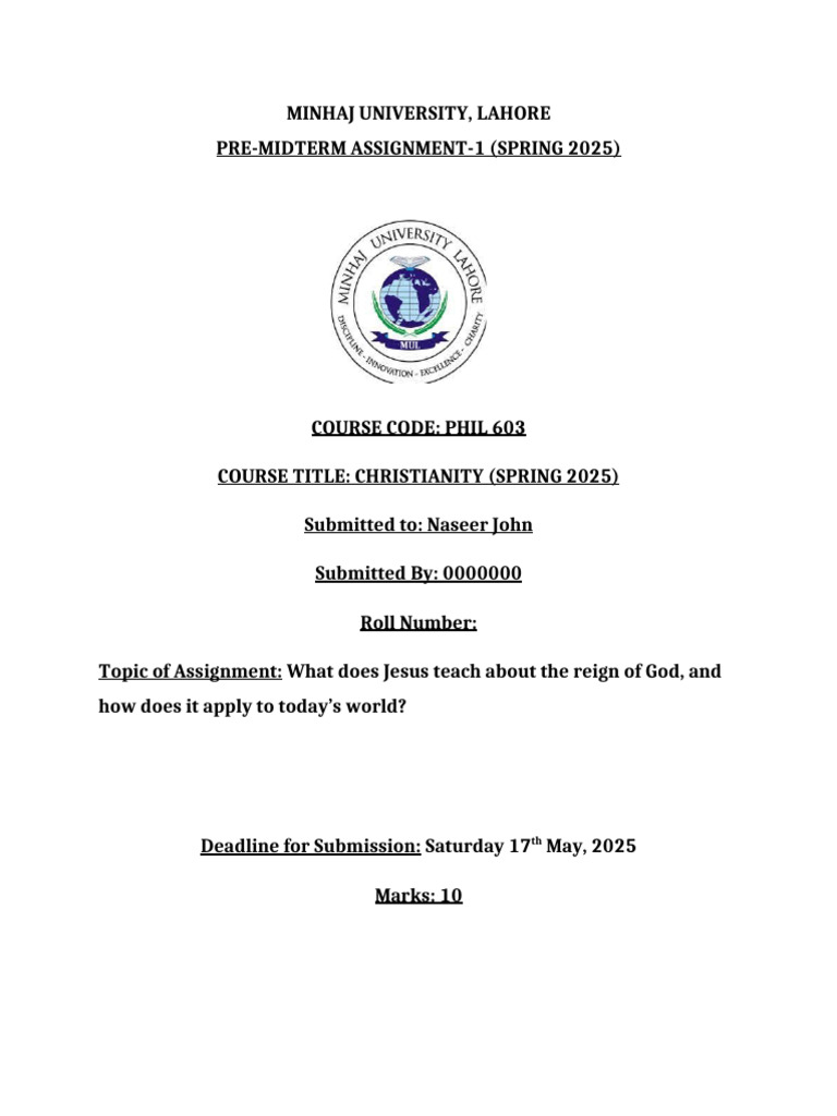 Jesus' Teachings on God's Reign | PDF