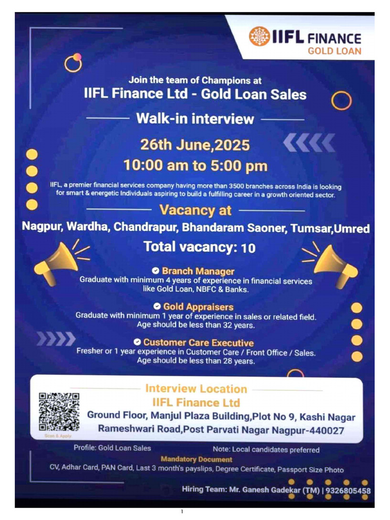 Vacancy Job Opening For Your Friend | PDF