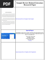 Guide to Writing a Literature Review | PDF | Theory | Psychology