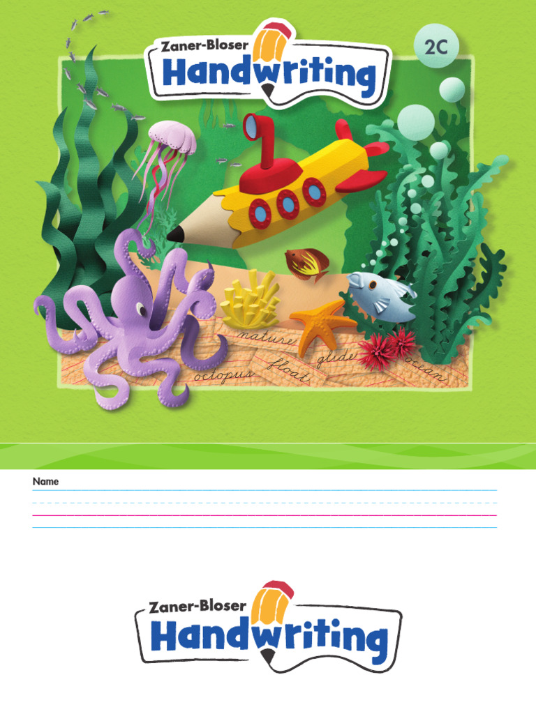 Zaner Bloser Handwriting 2025 Sampler Student 2C H3158 | PDF | Letter ...