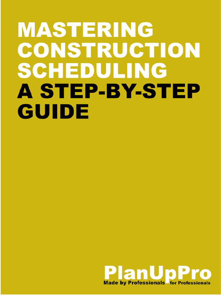 Mastering Construction Scheduling A Step by Step Guide | PDF | Project ...