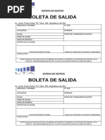 Formato Boleta de Salida | PDF