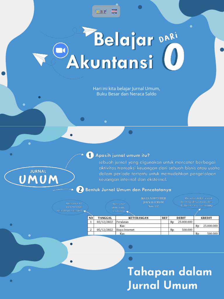 Modul 2 - Jurnal Umum, Buku Besar, Neraca Saldo | PDF