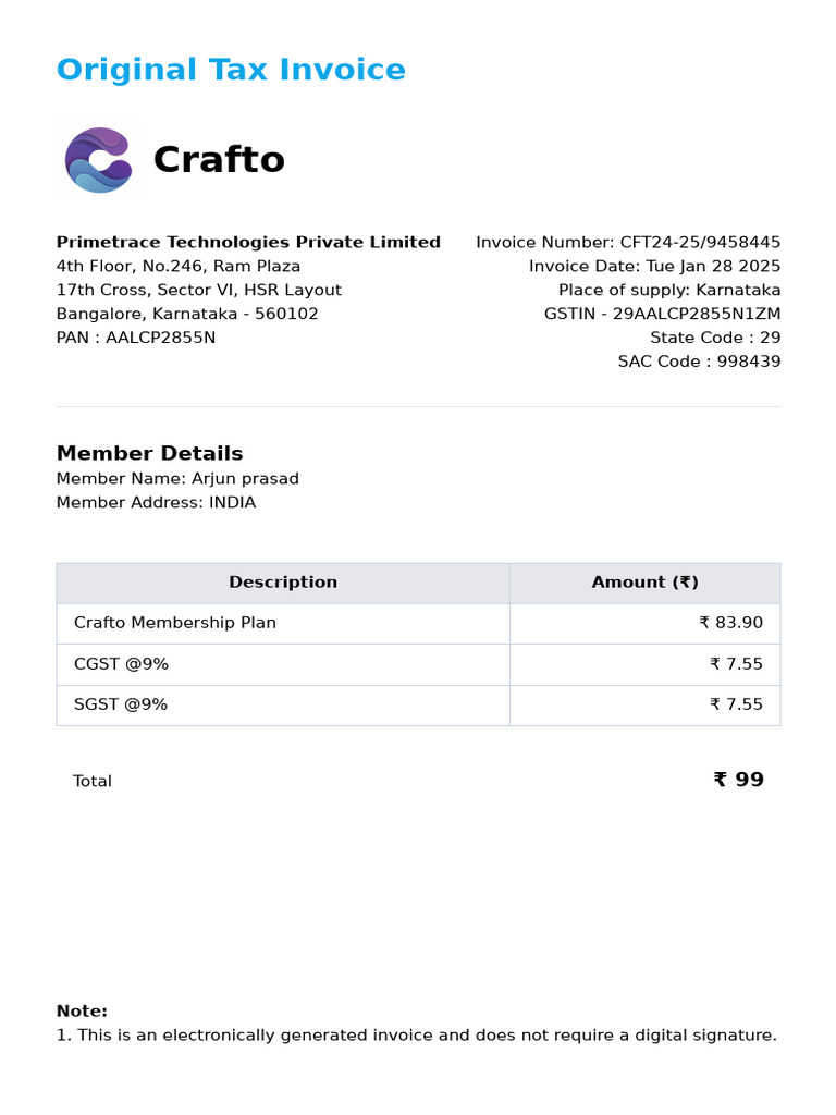 Invoice | PDF