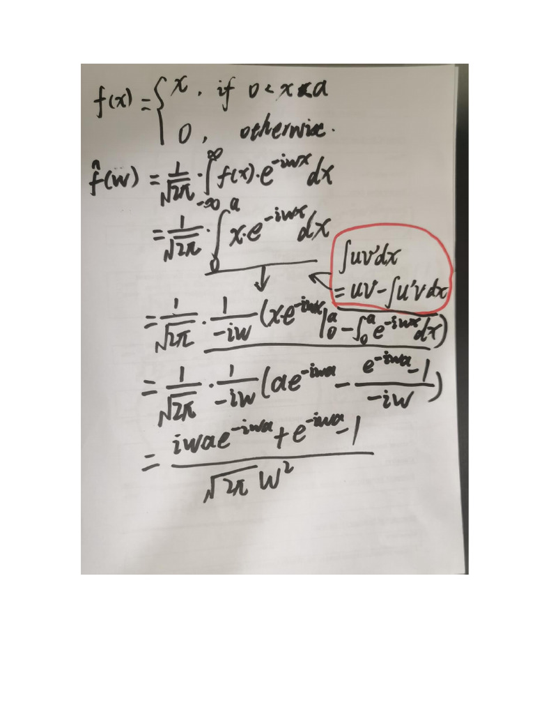 Tutorial session2-Fourier transform-Hand written notes | PDF
