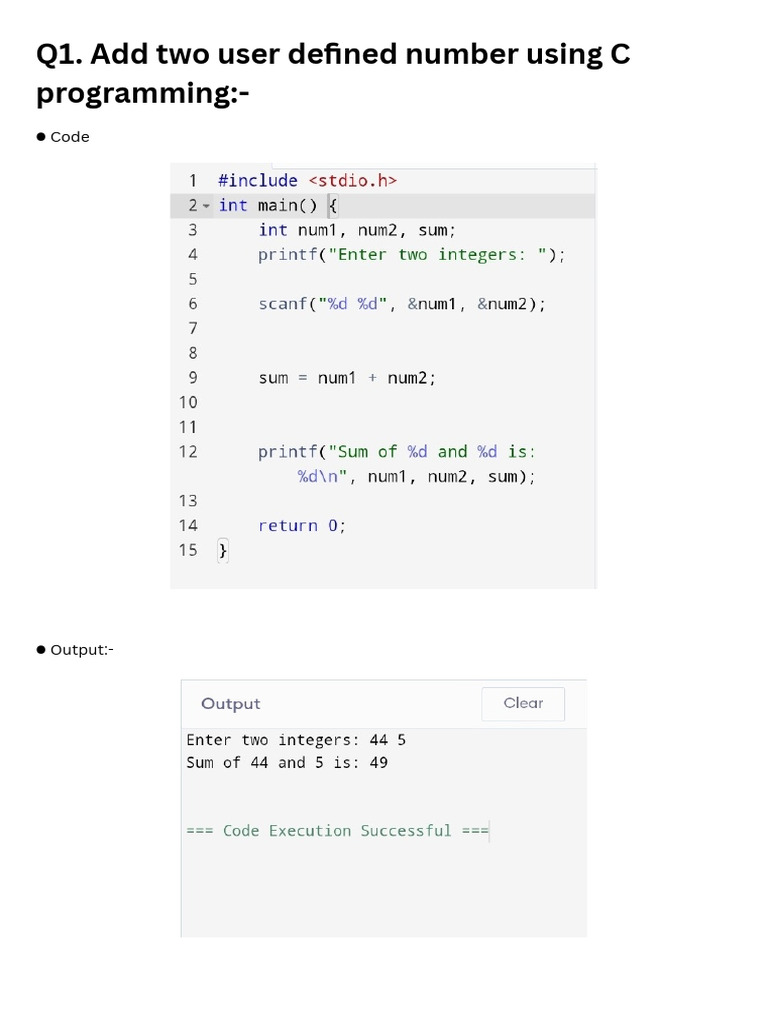 Add Two | PDF