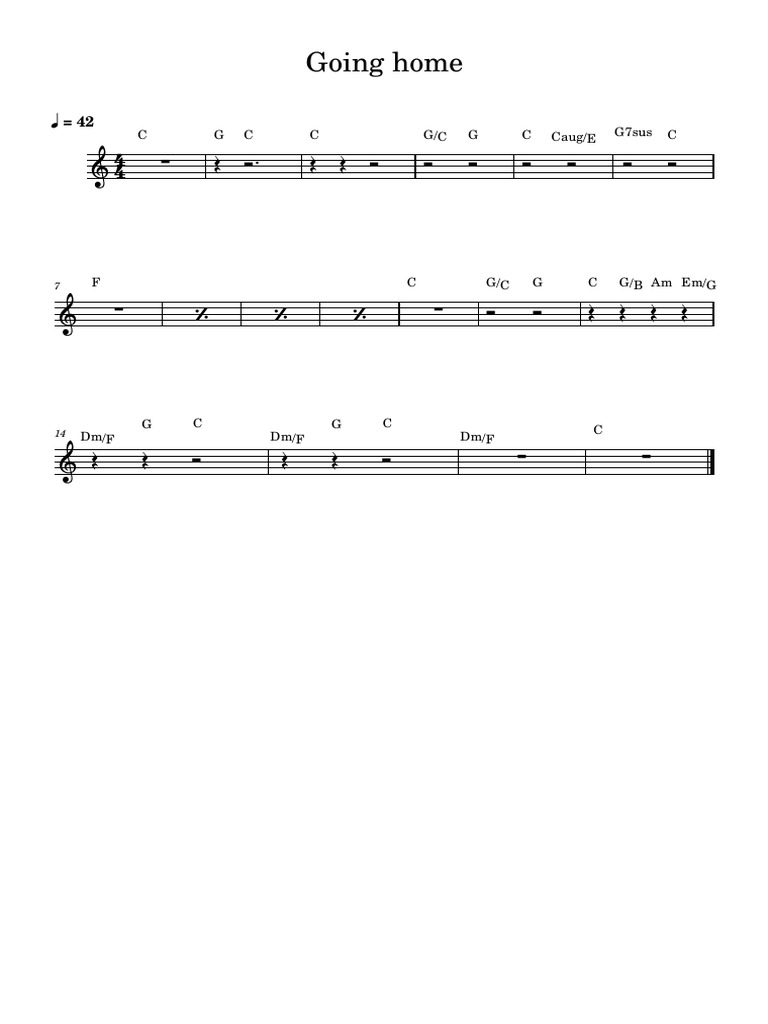 Going Home Guitarra | PDF