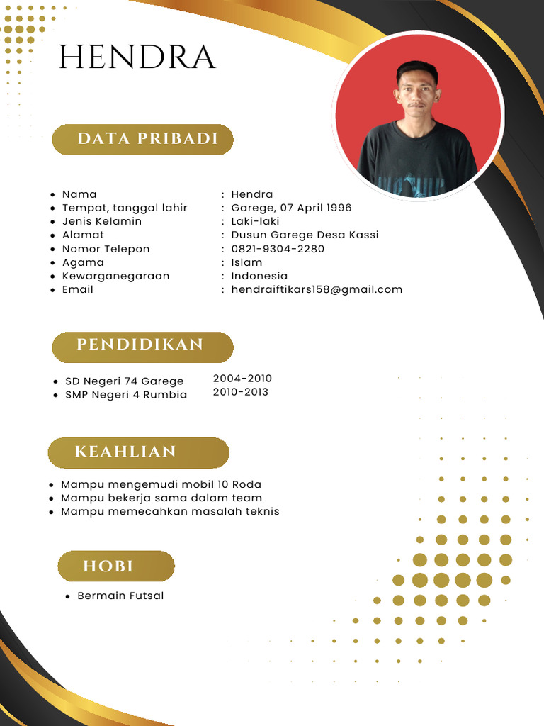 Cv Hendra Neww | PDF