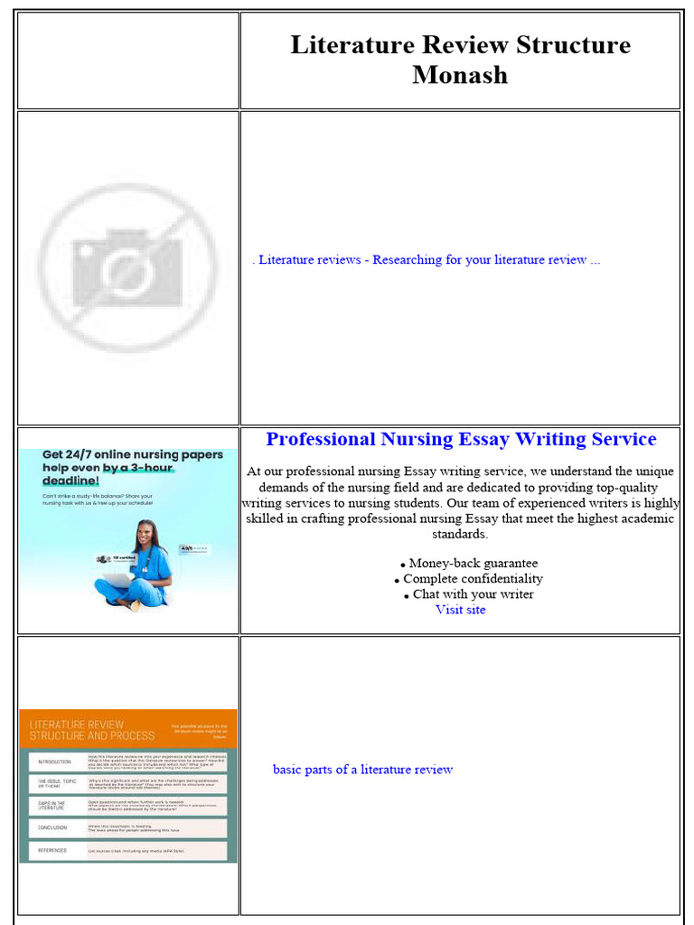 Literature Review Structure Monash | PDF | Essays | Literature Review